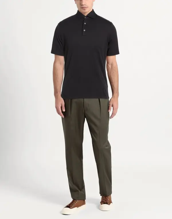 FILIPPO DE LAURENTIIS Polo Shirt Size Cotton - Black