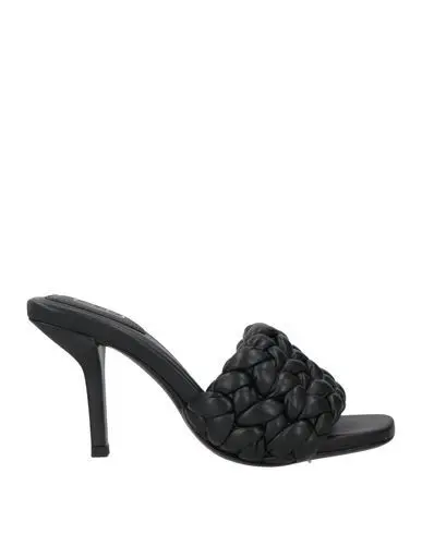 Ash Coated Fabric Slide Sandals