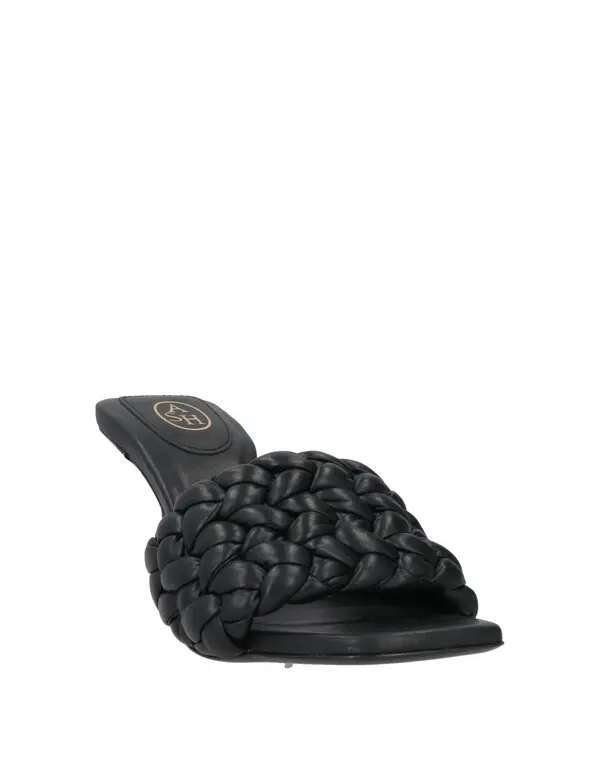 Ash Coated Fabric Slide Sandals
