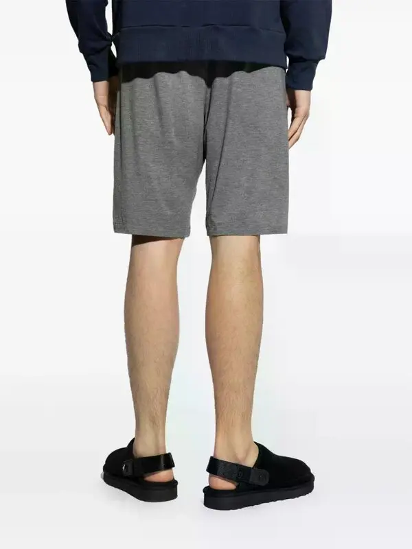 Hanro Mélange-effect Track Shorts - Grey
