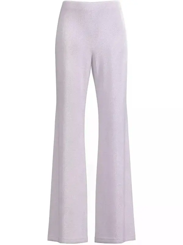 MARGHERITA MACCAPANI Lurex-jacquard Trousers - White