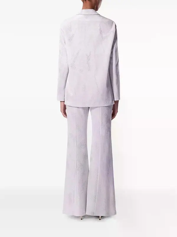 MARGHERITA MACCAPANI Lurex-jacquard Trousers - White