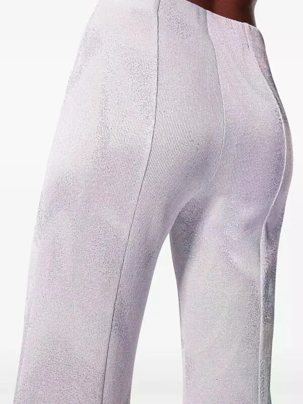 MARGHERITA MACCAPANI Lurex-jacquard Trousers - White