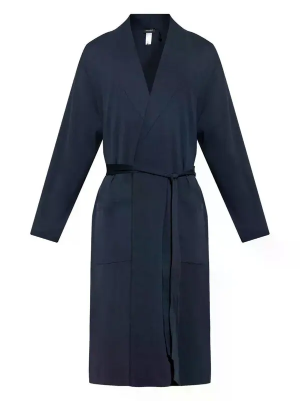 Hanro Cotton Robe - Blue