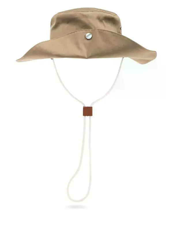 JIL SANDER Stud-detail Sun Hat - Neutrals
