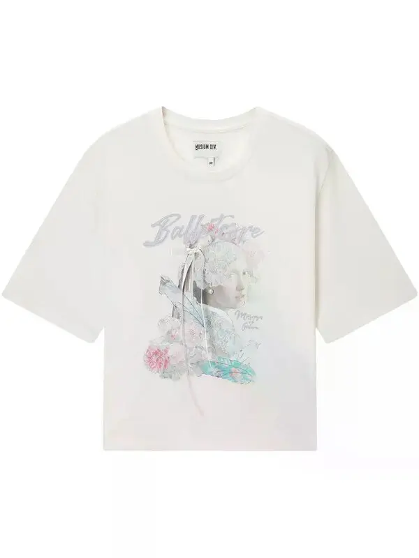 MUSIUM DIV. Cotton T-shirt - Neutrals