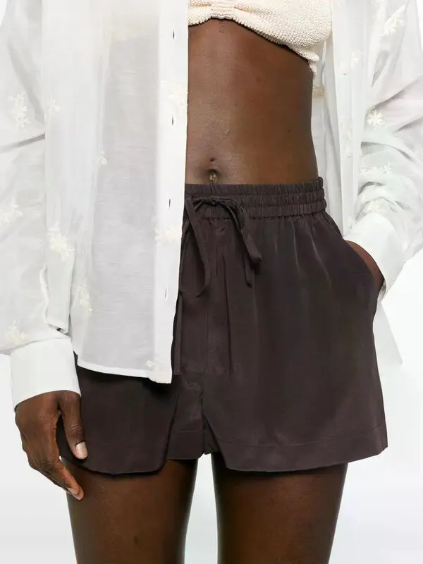 P.a.r.o.s.h Silk Shorts - Brown