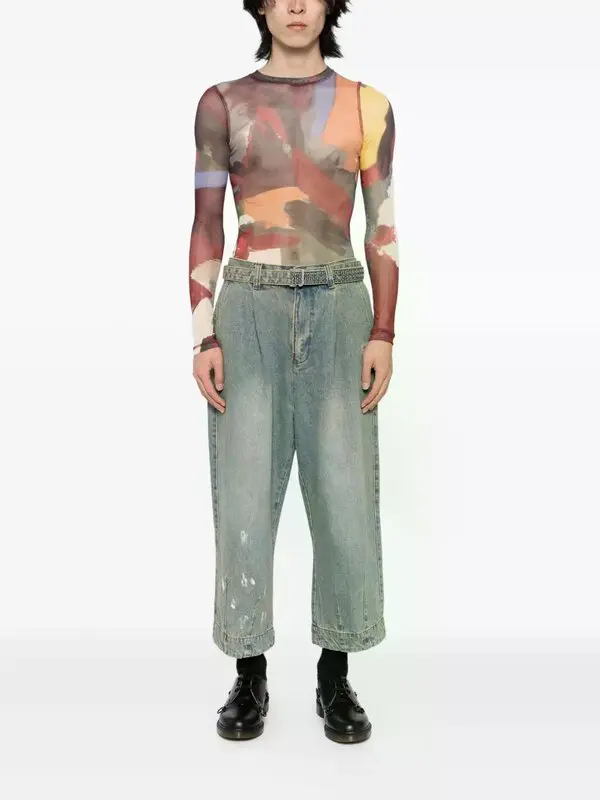 MUSIUM DIV. Belted Wide-leg Jeans