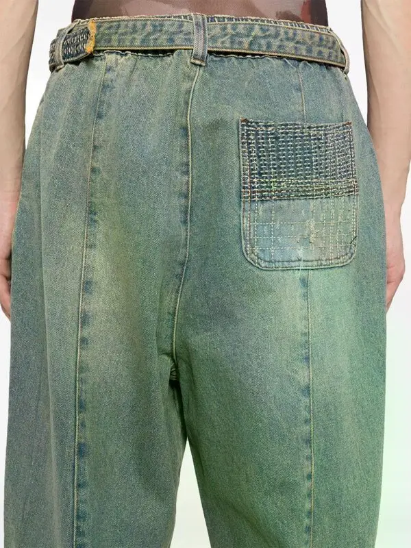 MUSIUM DIV. Belted Wide-leg Jeans