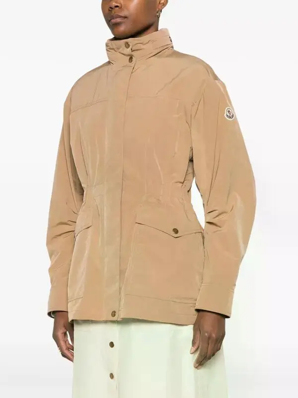 Moncler Drawstring-waist Parka - Brown