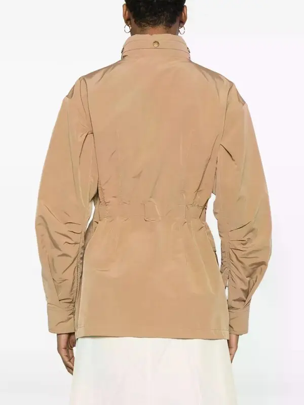 Moncler Drawstring-waist Parka - Brown