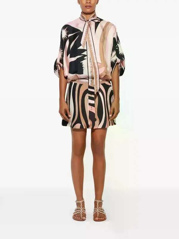 Emilio Pucci Marmo-print Mini Dress