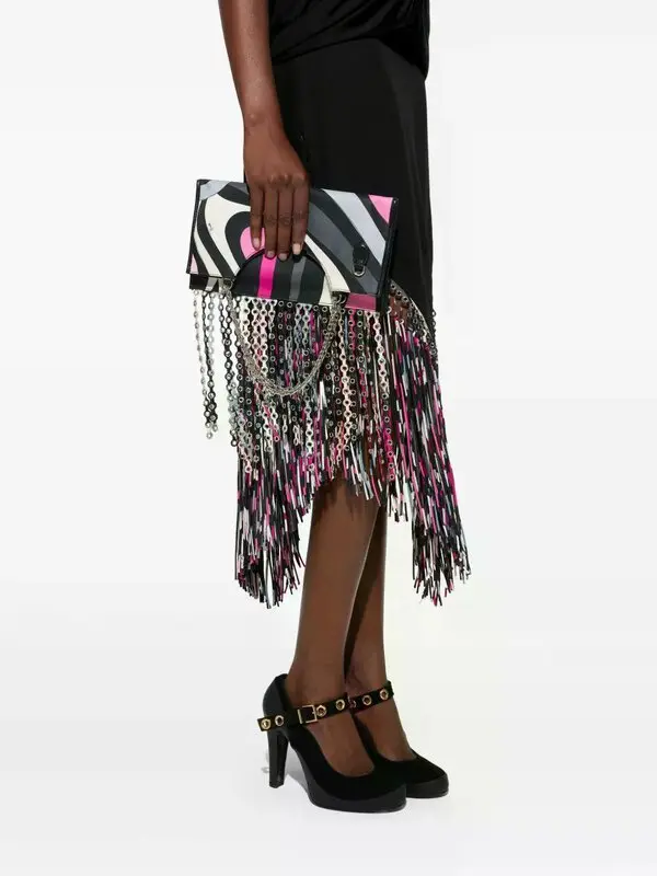 Emilio Pucci Marmo-print Folded Shoulder Bag