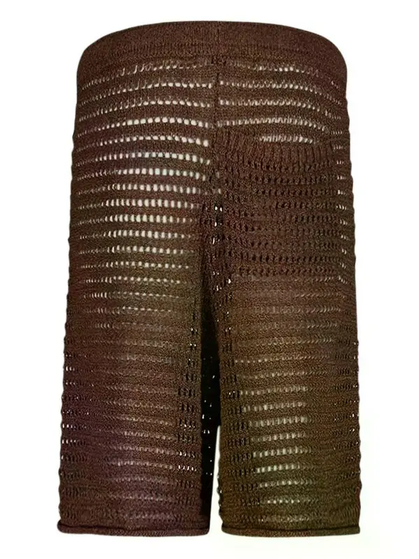 Commas Cut-out Shorts - Black