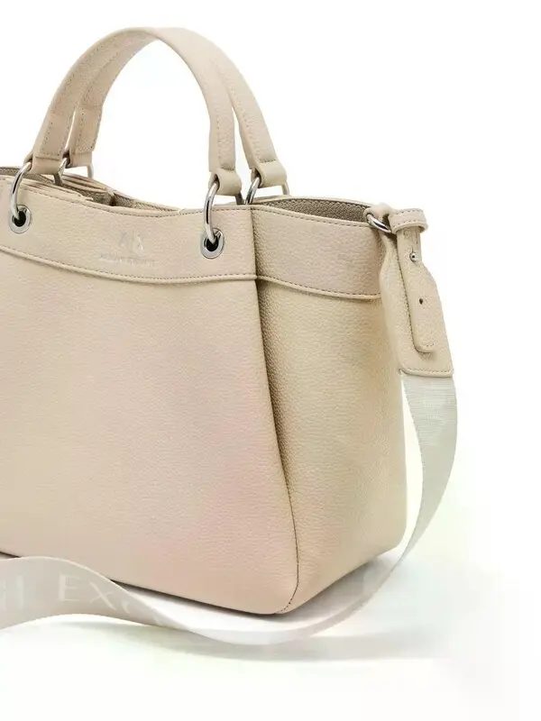Armani Exchange Logo-stamp Tote - Neutrals