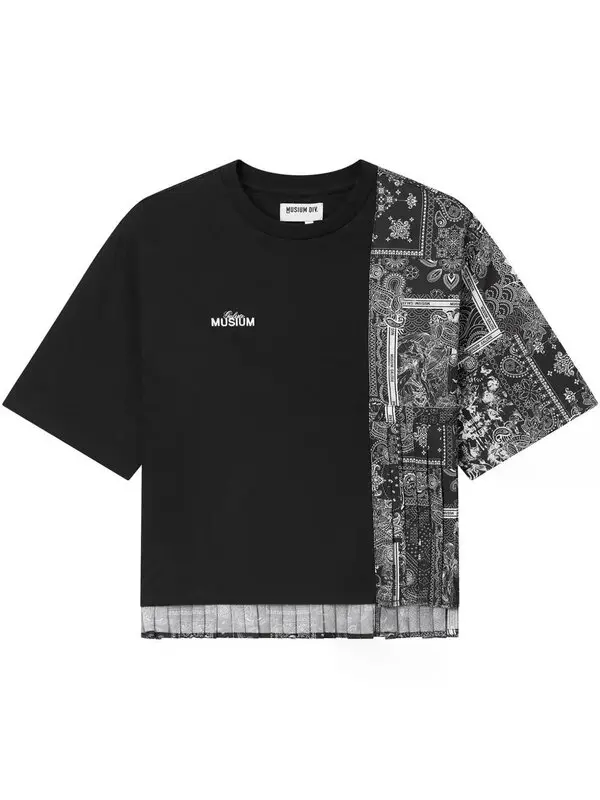 MUSIUM DIV. Bandana-print T-shirt - Black