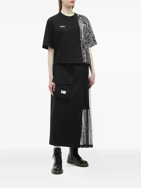 MUSIUM DIV. Bandana-print T-shirt - Black