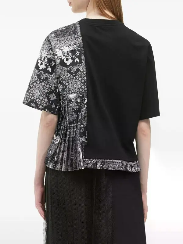 MUSIUM DIV. Bandana-print T-shirt - Black