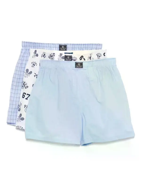 Polo Ralph Lauren Logo-print Boxers Pack - Blue