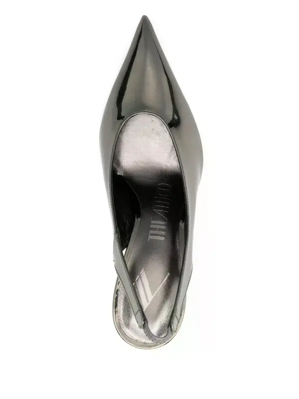 Attico 95mm Viper Pumps - Silver