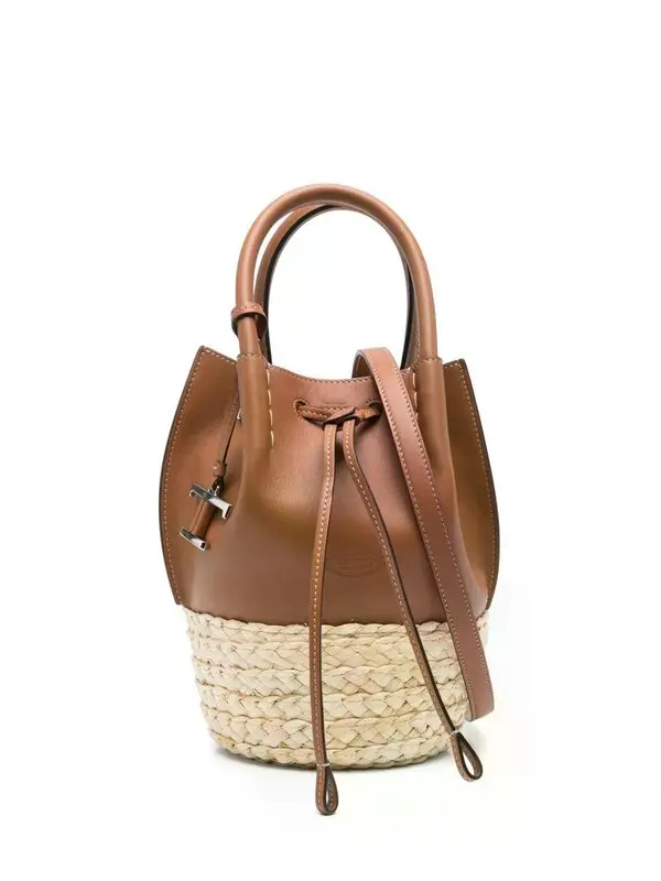 TOD'S T Timeless Logo Bucket Bag