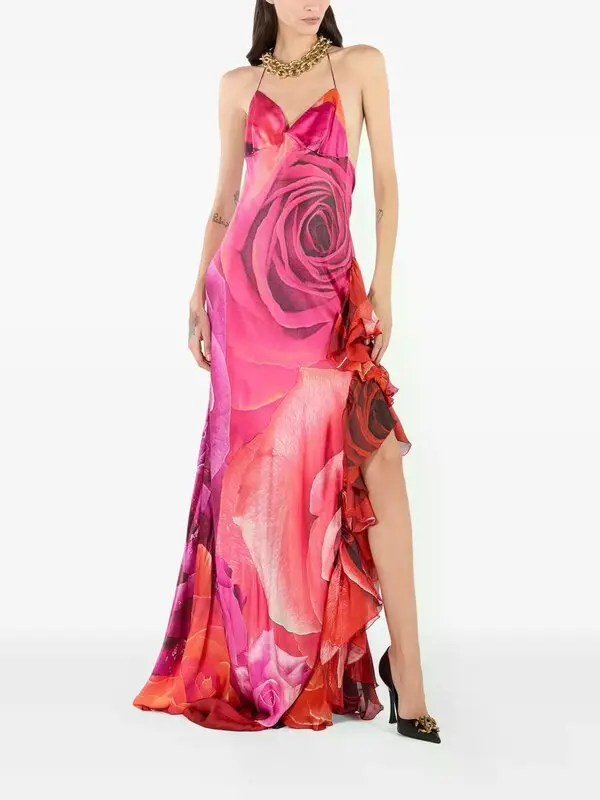 Roberto Cavalli Floral-print Maxi Dress