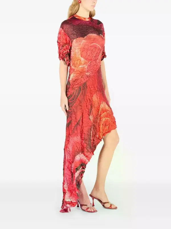 red roberto cavalli dress Vintage Roberto Cavalli Red Silk Chiffon Gown  NN VINTAGE