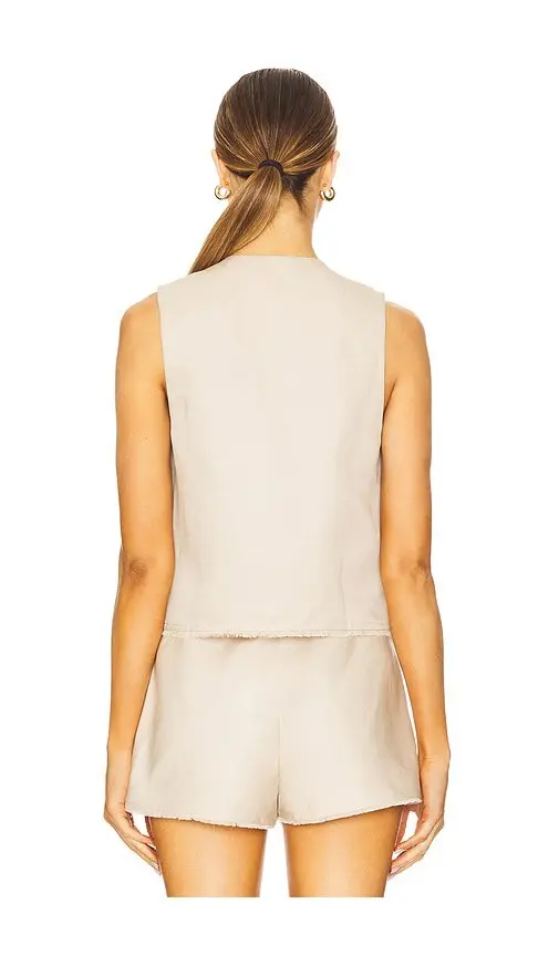 IVY OAK Tala Ann Linen Vest - Light Canvas