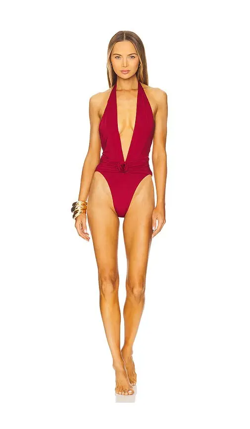 MAYGEL CORONEL Cipres One Piece Swimsuit - Carmesi