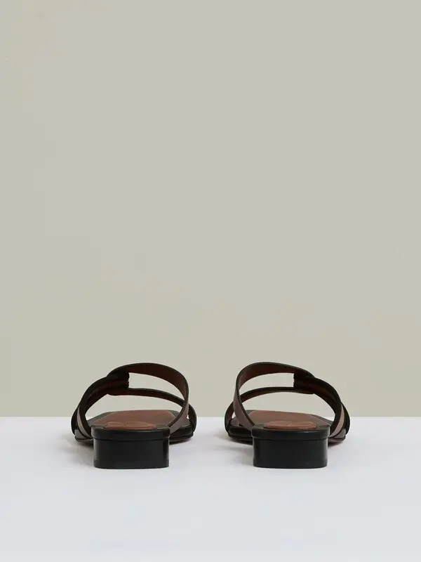 REISS Clara Leather Link-strap Sandals
