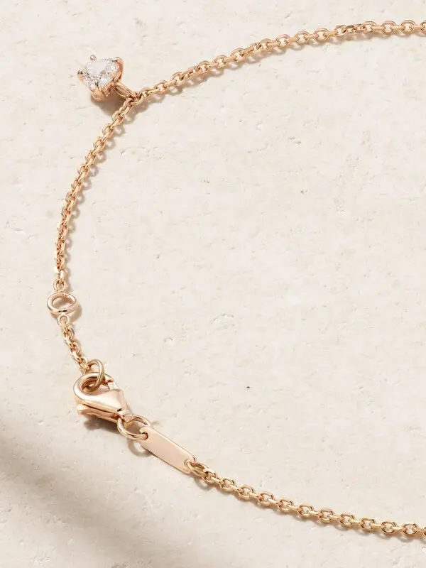 ANITA KO 18-karat Rose Diamond Anklet