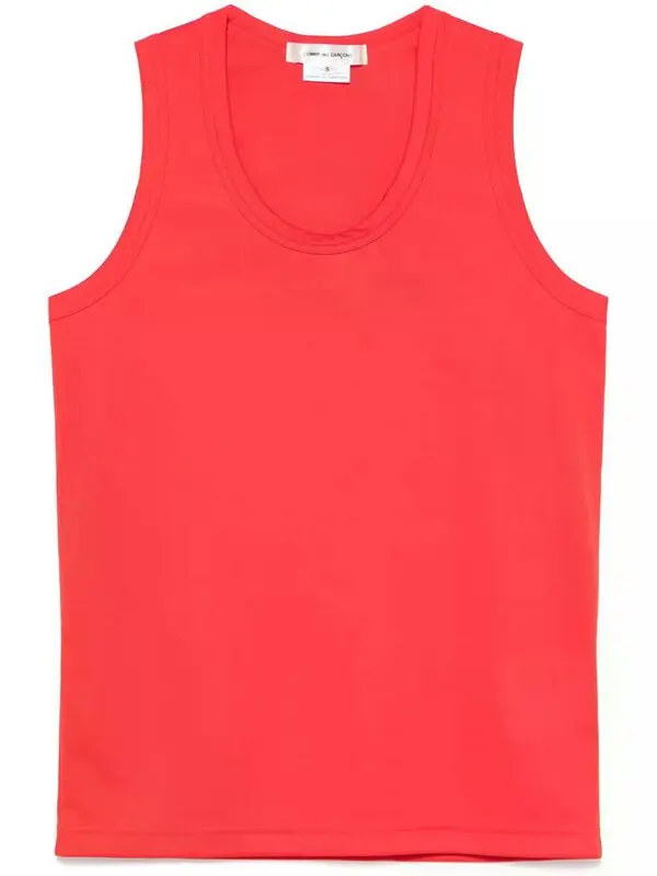 Comme Des Garçons Jersey Tank Top - Red