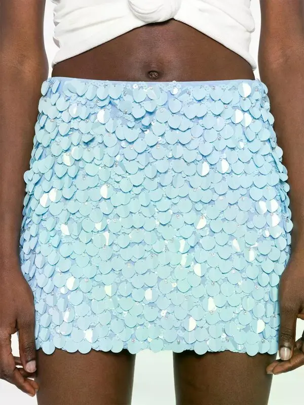 P.a.r.o.s.h Sequined Mini Skirt