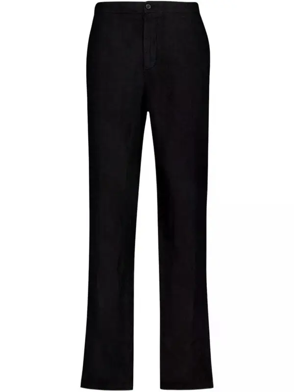 Boglioli Linen Tailored Trousers - Black
