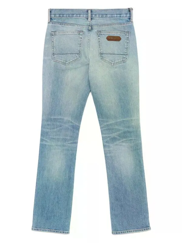 TOM FORD Logo Patch Tapered Jeans