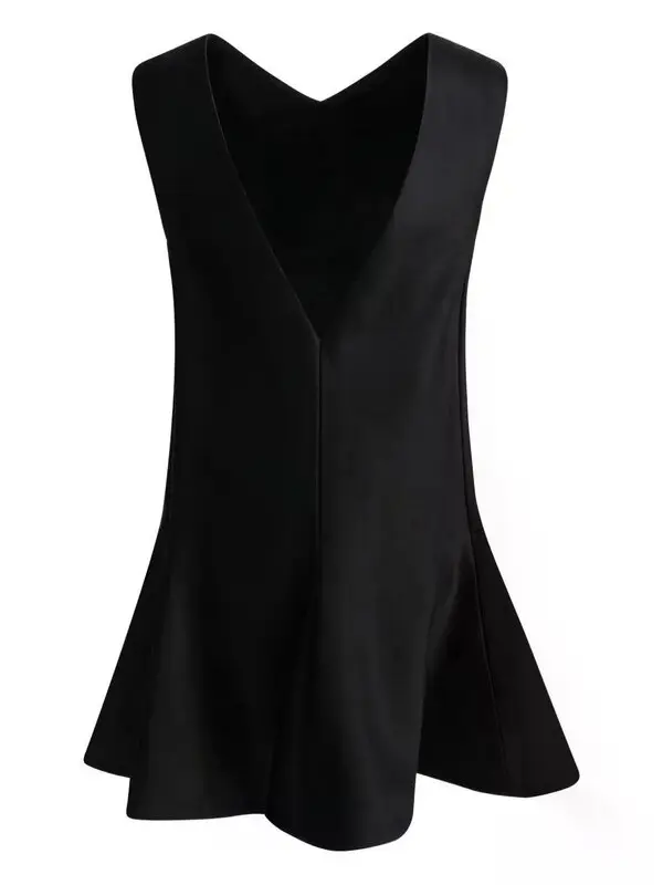 Khaite Mel Mini Dress - Black