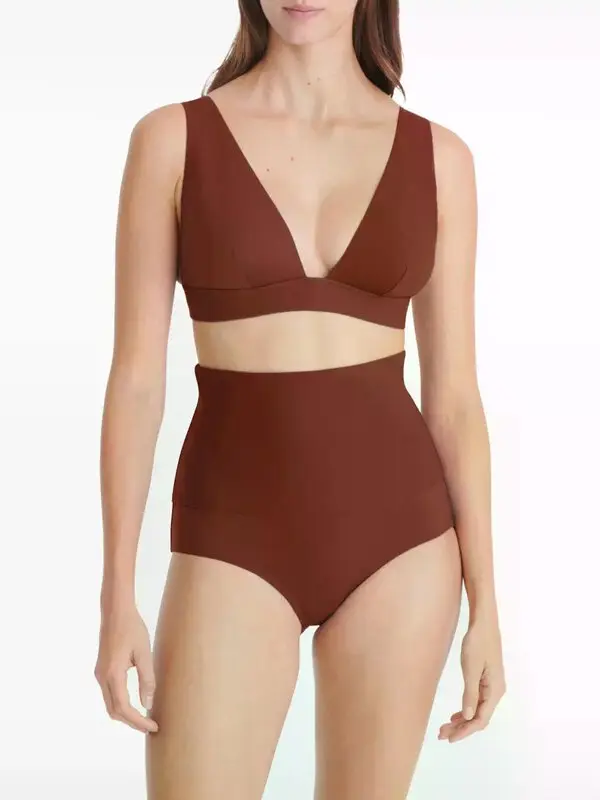 ERES Chrome Bikini Top - Brown