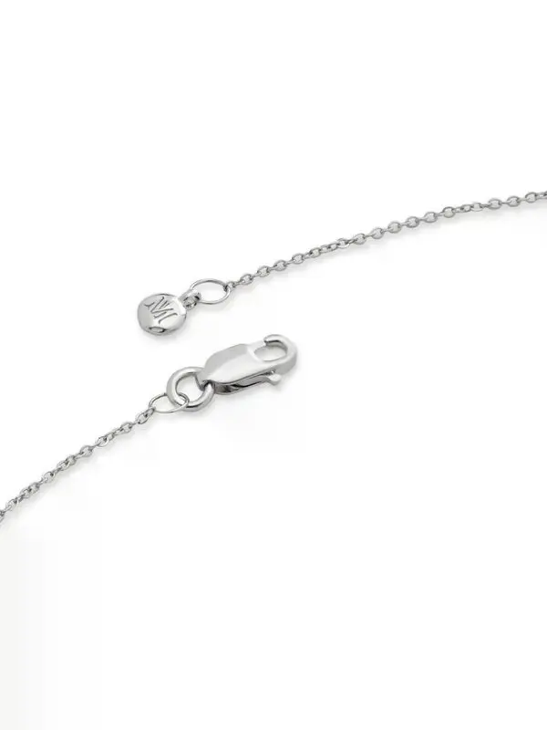 Monica Vinader 14kt White Gold Super Fine Chain Necklace - Silver