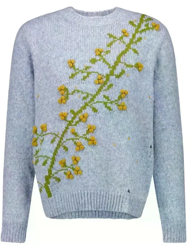 BAZISZT Embroidery Jumper - Blue