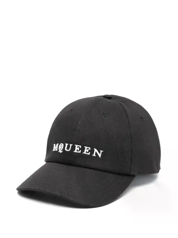 Alexander McQueen Logo-embroidered Baseball Cap - Black