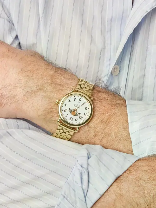 Shinola The Runwell 41mm Bracelet Watch - White