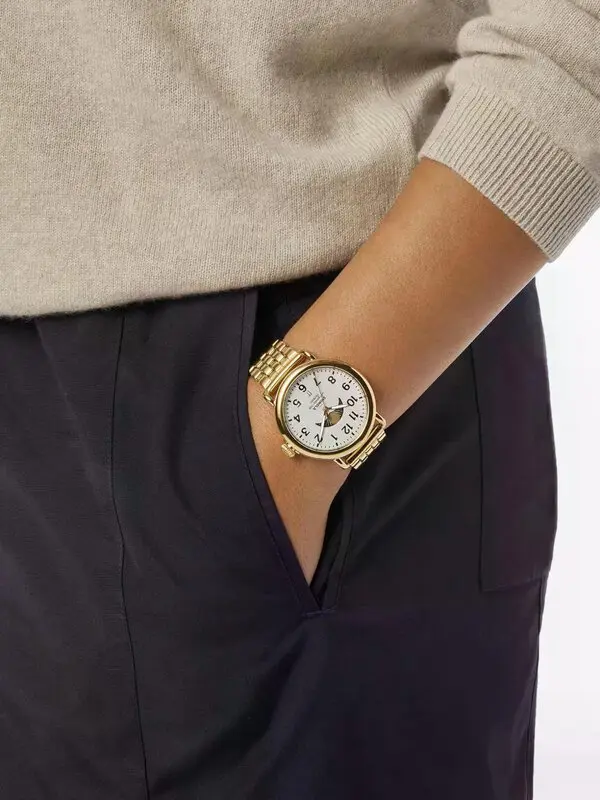 Shinola The Runwell 41mm Bracelet Watch - White
