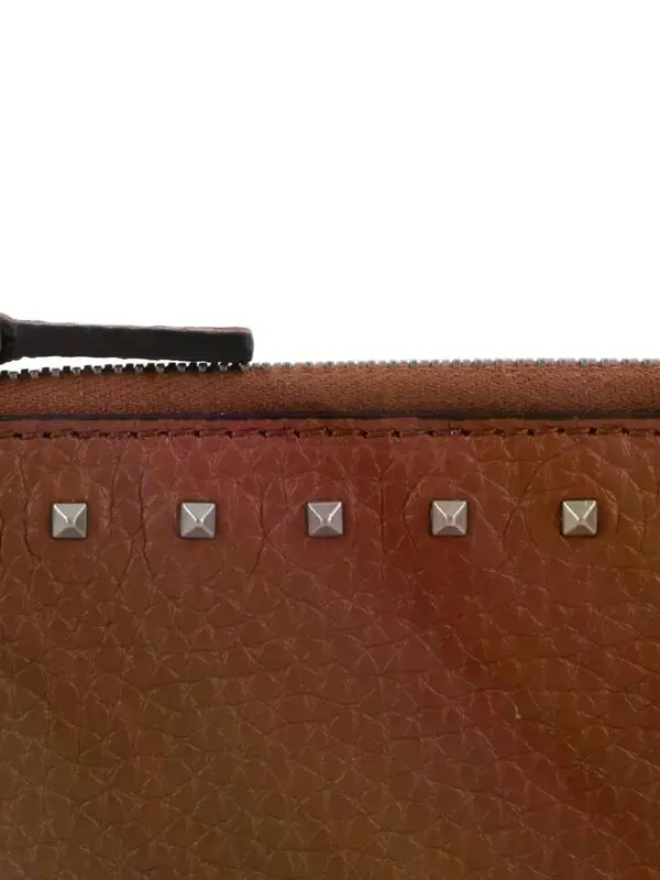 Valentino Garavani Rockstud Card Holder - Brown