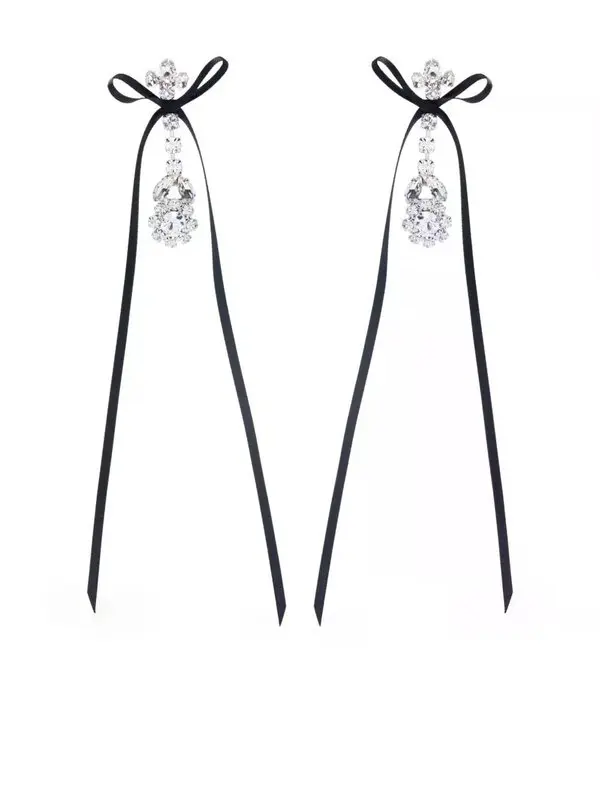 Simone Rocha Victorian Bow Earrings - Silver
