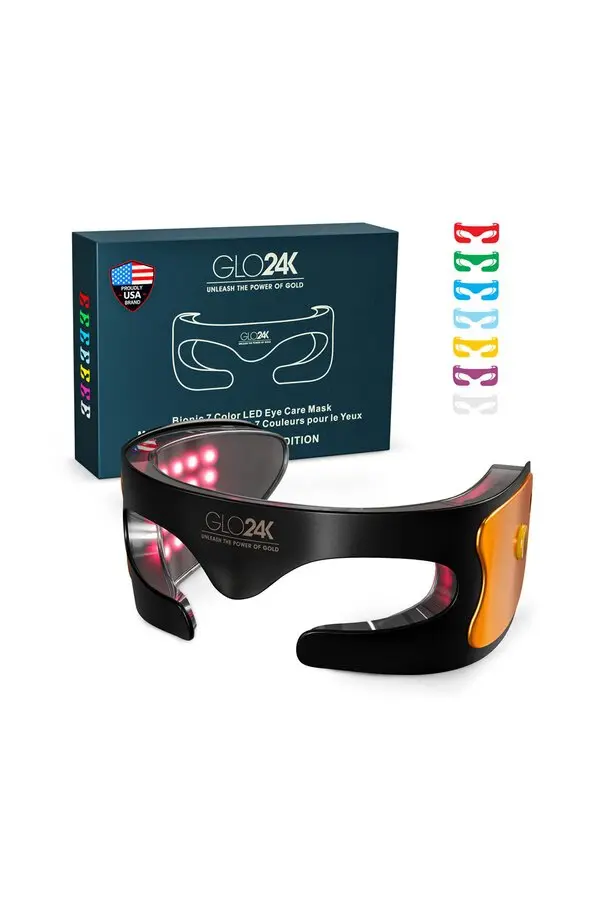 GLO24K Bionic 7 Color Led Eye Care Mask - Purple