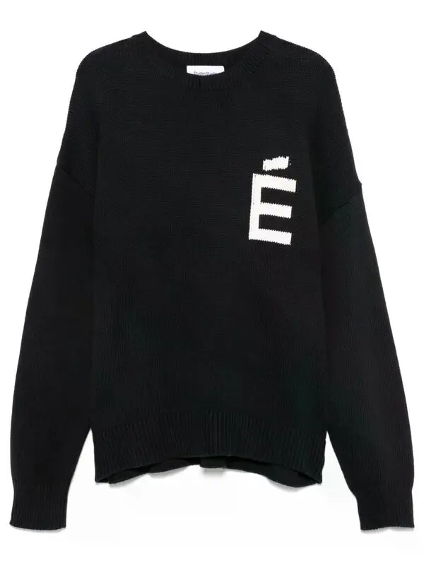 ÉTUDES STUDIO Jacquard Logo-motif Sweater