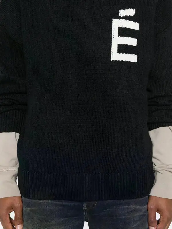 ÉTUDES STUDIO Jacquard Logo-motif Sweater