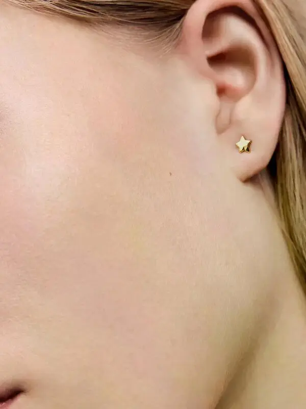 Monica Vinader Star Stud Earrings