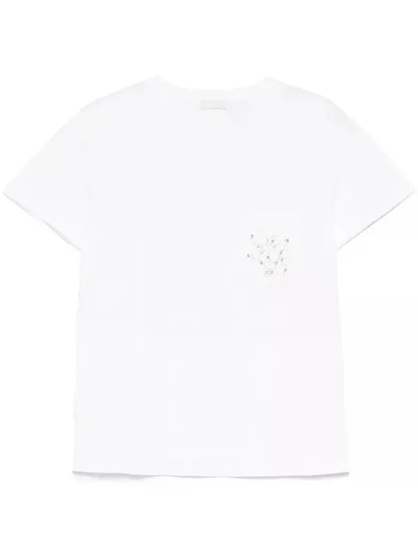 Liu Jo Small-pocket T-shirt - White