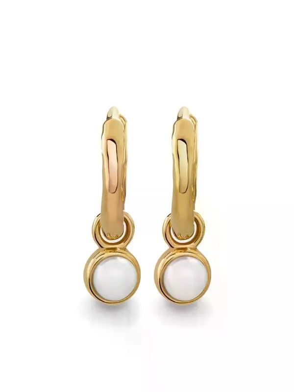 Monica Vinader Mini Siren Hoop Earrings - Gold